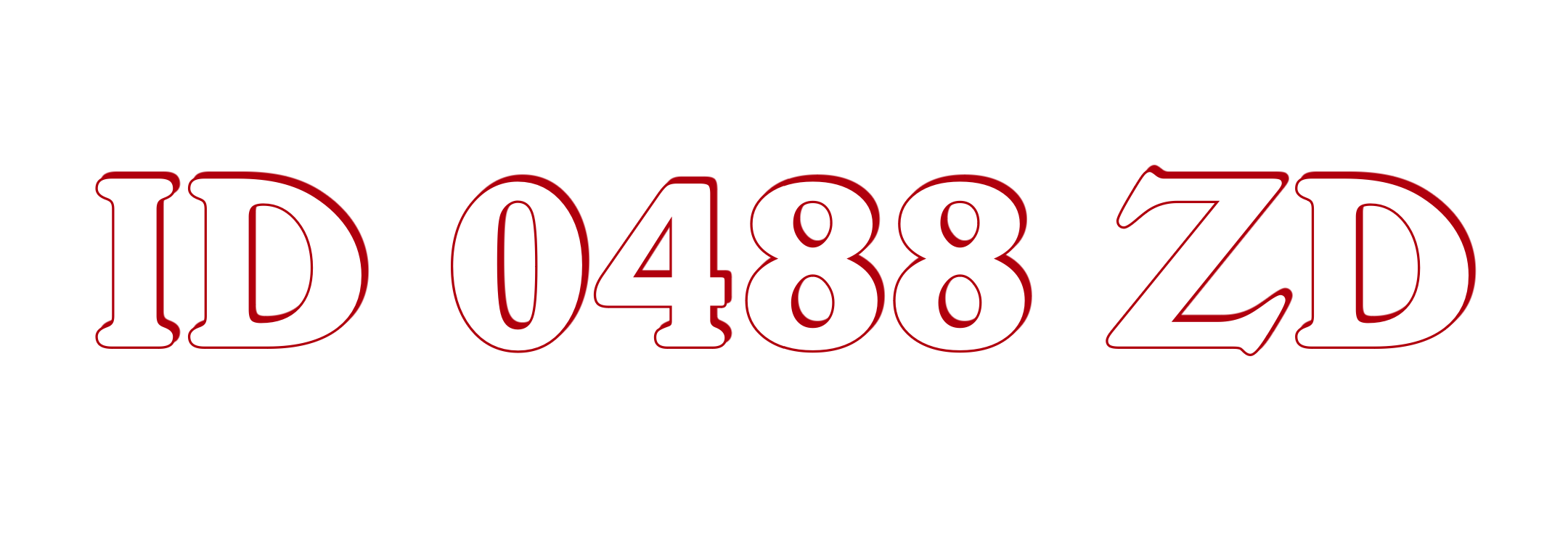 ID 0488 ZD - Hoosierdecal