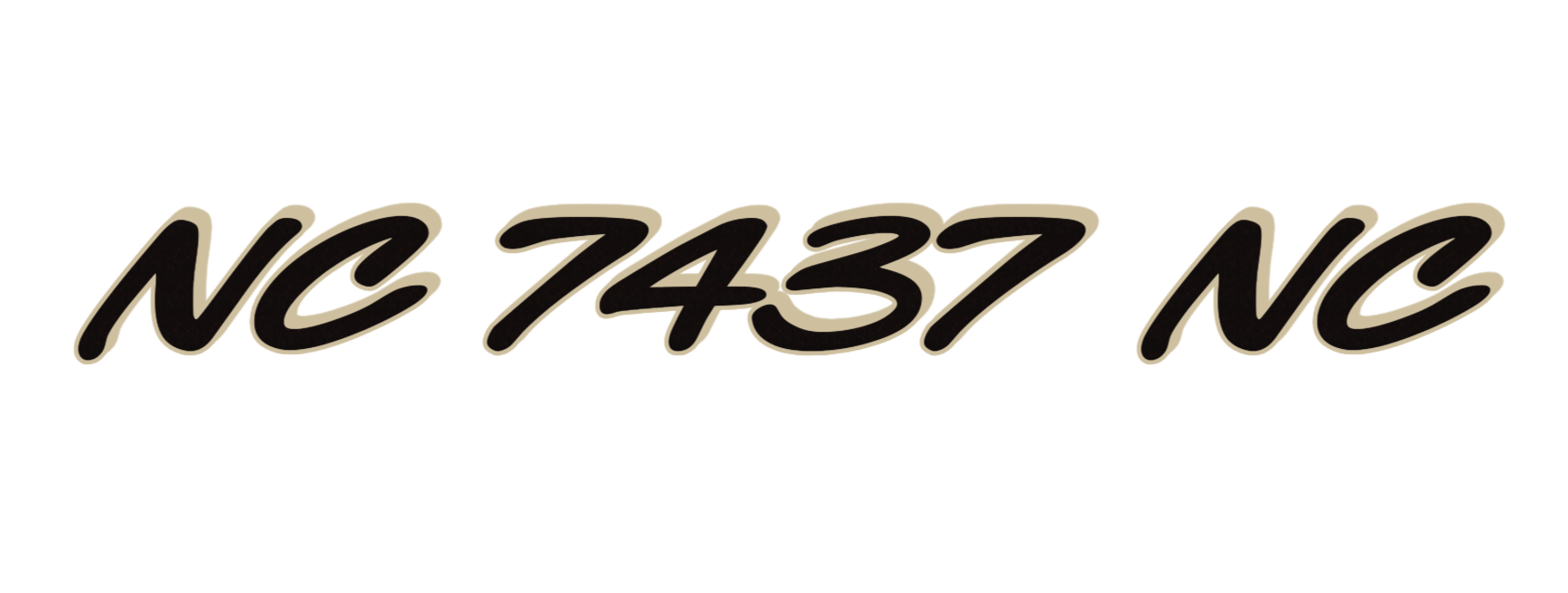 NC 7437 NC - Hoosierdecal