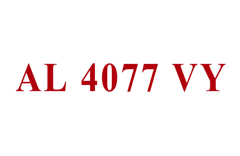 AL 4077 VY - Hoosierdecal