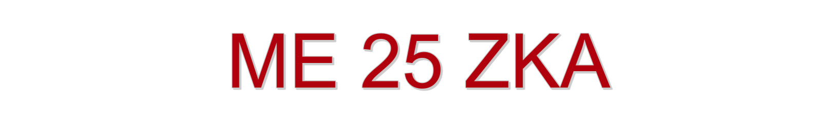 ME 25 ZKA - Hoosierdecal