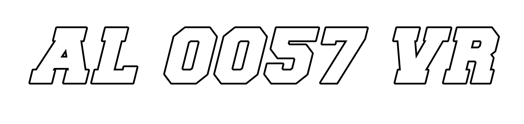 AL 0057 VR - Hoosierdecal