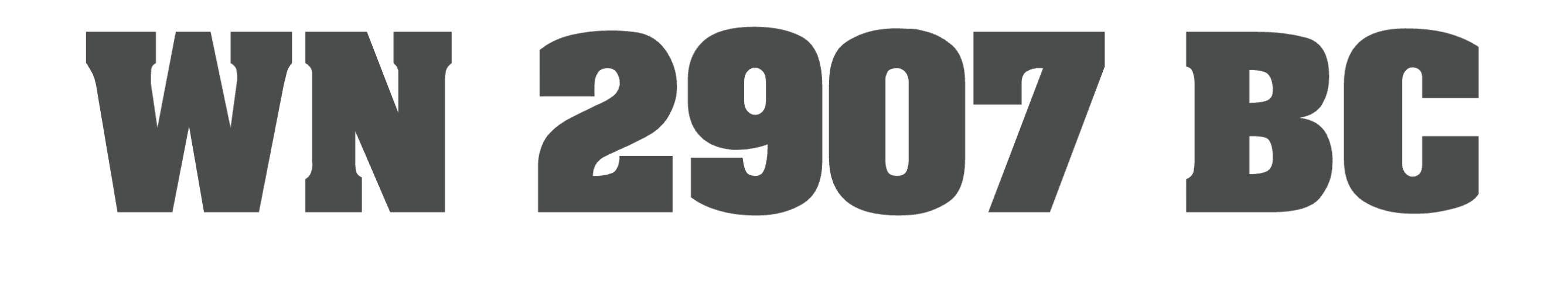 WN 2907 BC - Hoosierdecal
