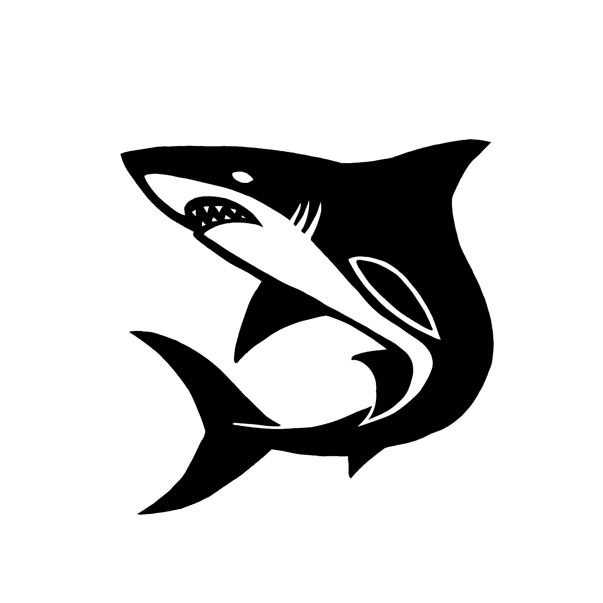 Great White Shark Decal_002 - Hoosierdecal