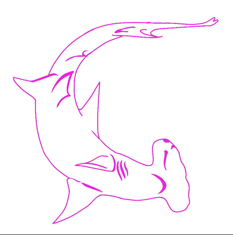 Hammerhead Shark Decal_003 - Hoosierdecal
