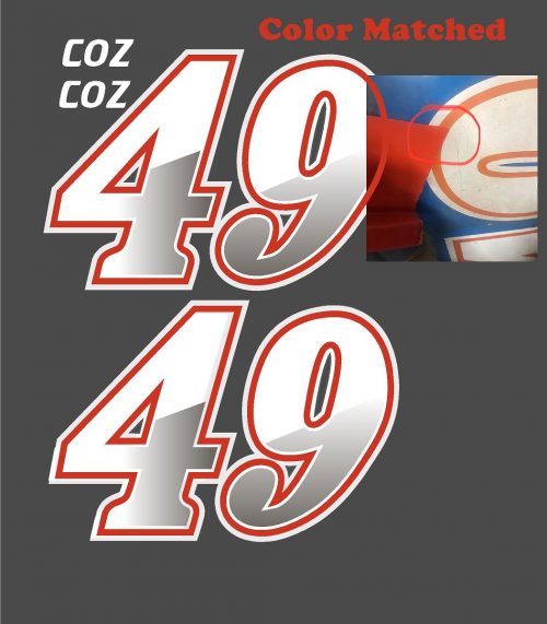 custom racecar numbers - Hoosierdecal