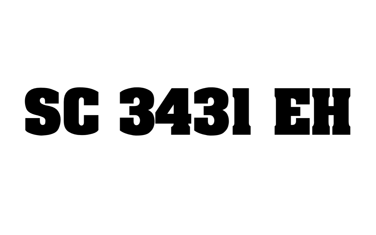 SC 3431 EH - Hoosierdecal